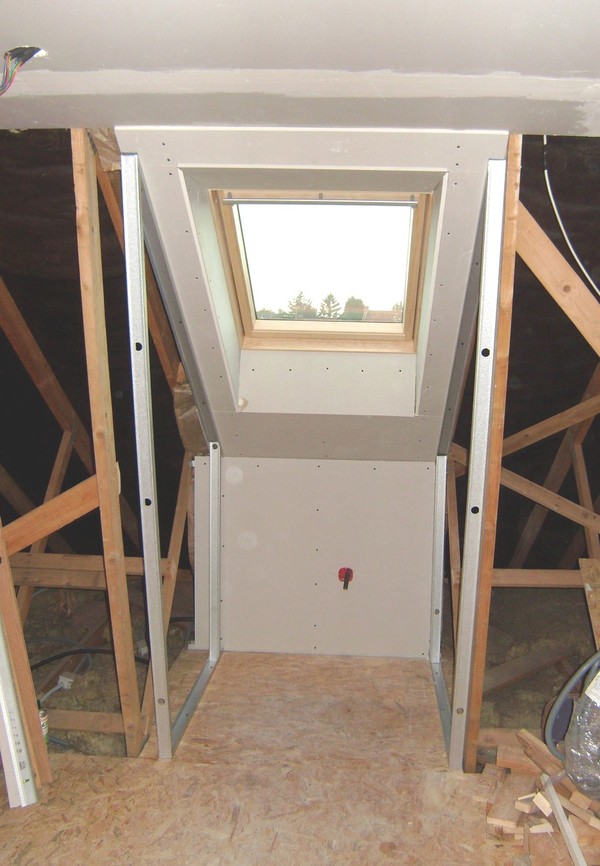 Habillage Velux en placo - MagicManu